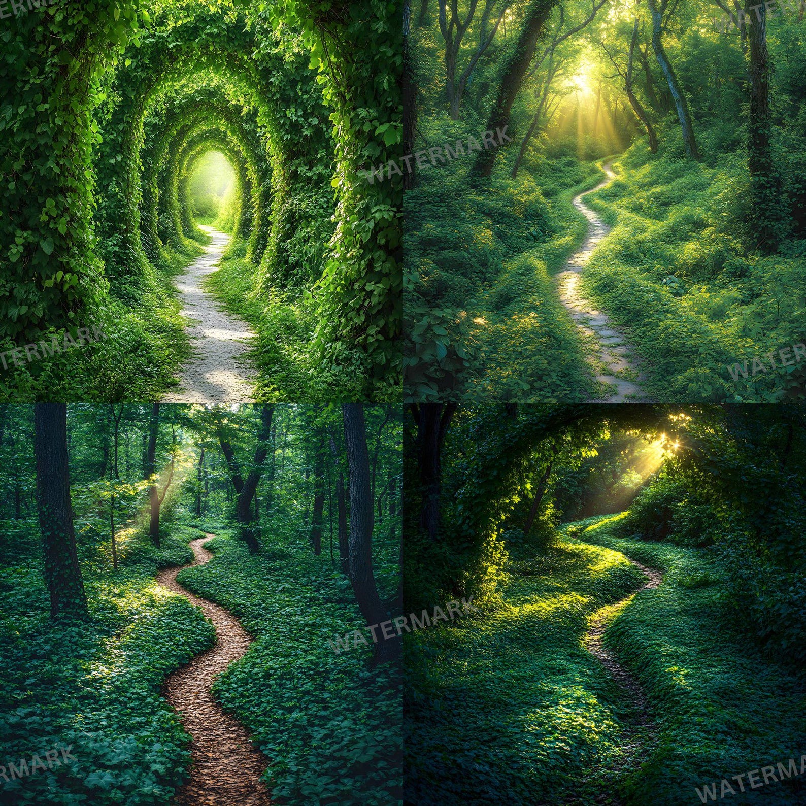 45 Overgrown Forest Digital Backdrops | Woodland, Portrait Backgrounds ...