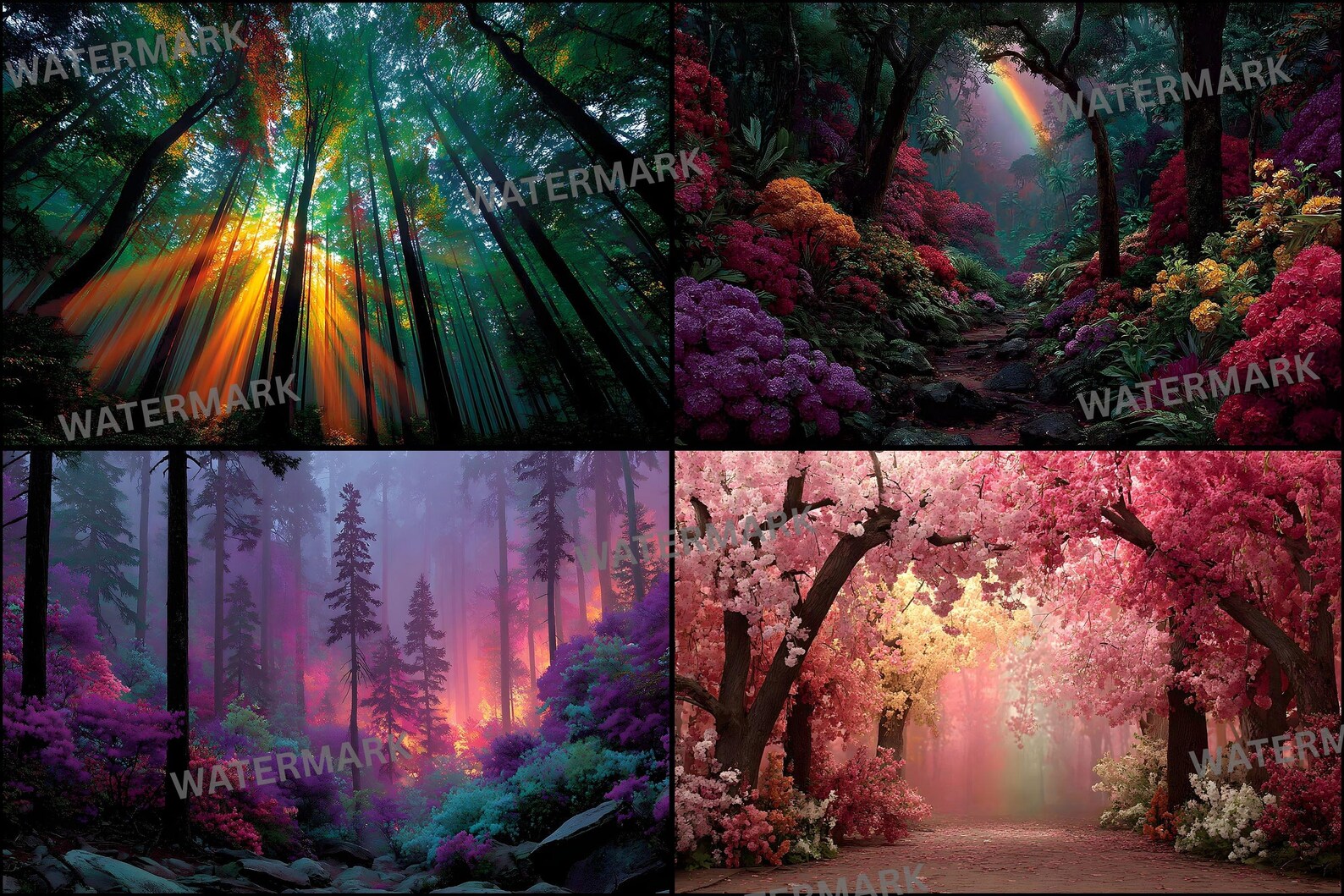 Alice in Wonderland Backdrop , Whimsical Background for Fantasy ...