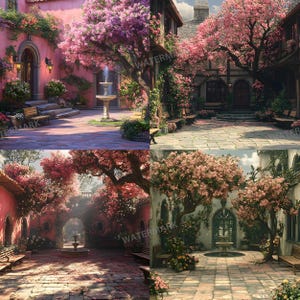 15 Magical Courtyard Backdrops - Digital Photography Backgrounds for ...