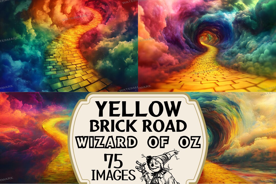 Wizard of Oz Backdrops | Digital Fantasy Story Backgrounds | Yellow ...