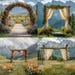 Mountain View Photography Backdrops, Rustic Wedding Arches (40 Jpgs) - Etsy