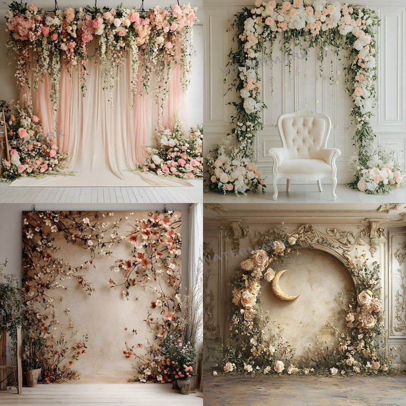 30 Elegant Wedding Arch Backdrops | Photoshop Photography (digital ...