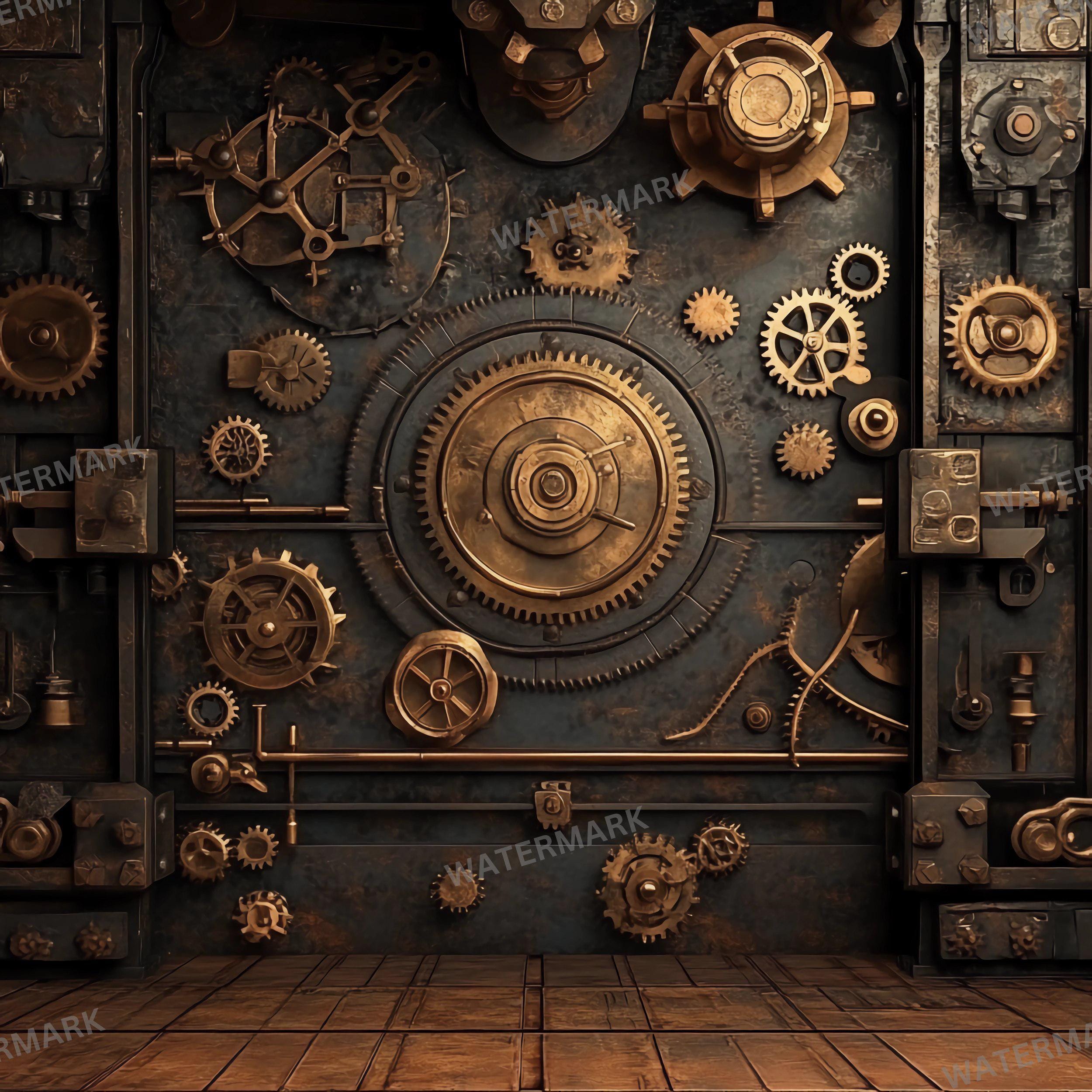 9 Steampunk Backdrops Vintage Industrial Photography Backgrounds ...