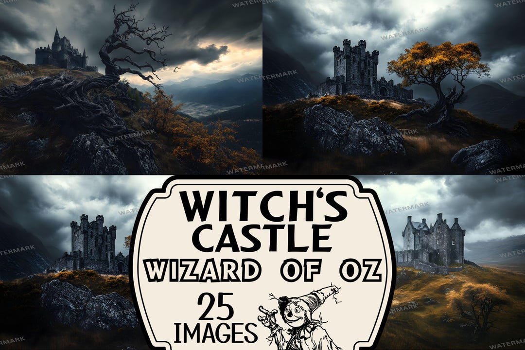 Witch's Castle Photography Backdrops – Spooky Gothic Scenes (25 Jpgs ...
