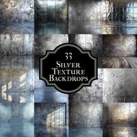 25 Silver Themed Party Backdrops, Silver Party Digital Backgrounds ...