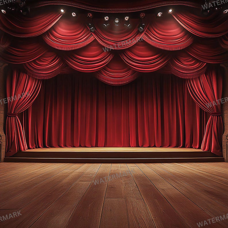 Theater Stage Backdrops - 11 Curtain Backgrounds - Perfect for ...
