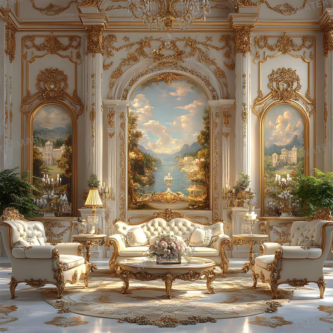 20 Royal Sitting Backdrops Regal Digital Backgrounds for Portraits ...