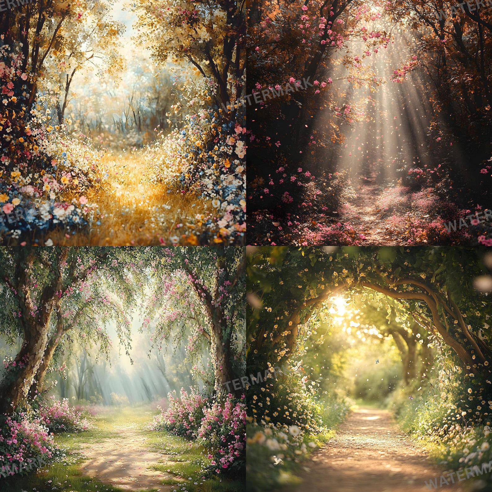 15 Woodland Glade Digital Backdrops - Magical Forest Photo Backdrops ...