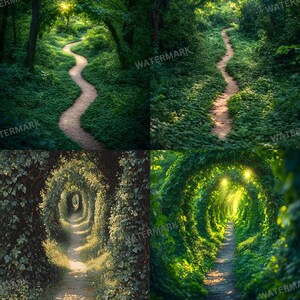 45 Overgrown Forest Digital Backdrops | Woodland, Portrait Backgrounds ...