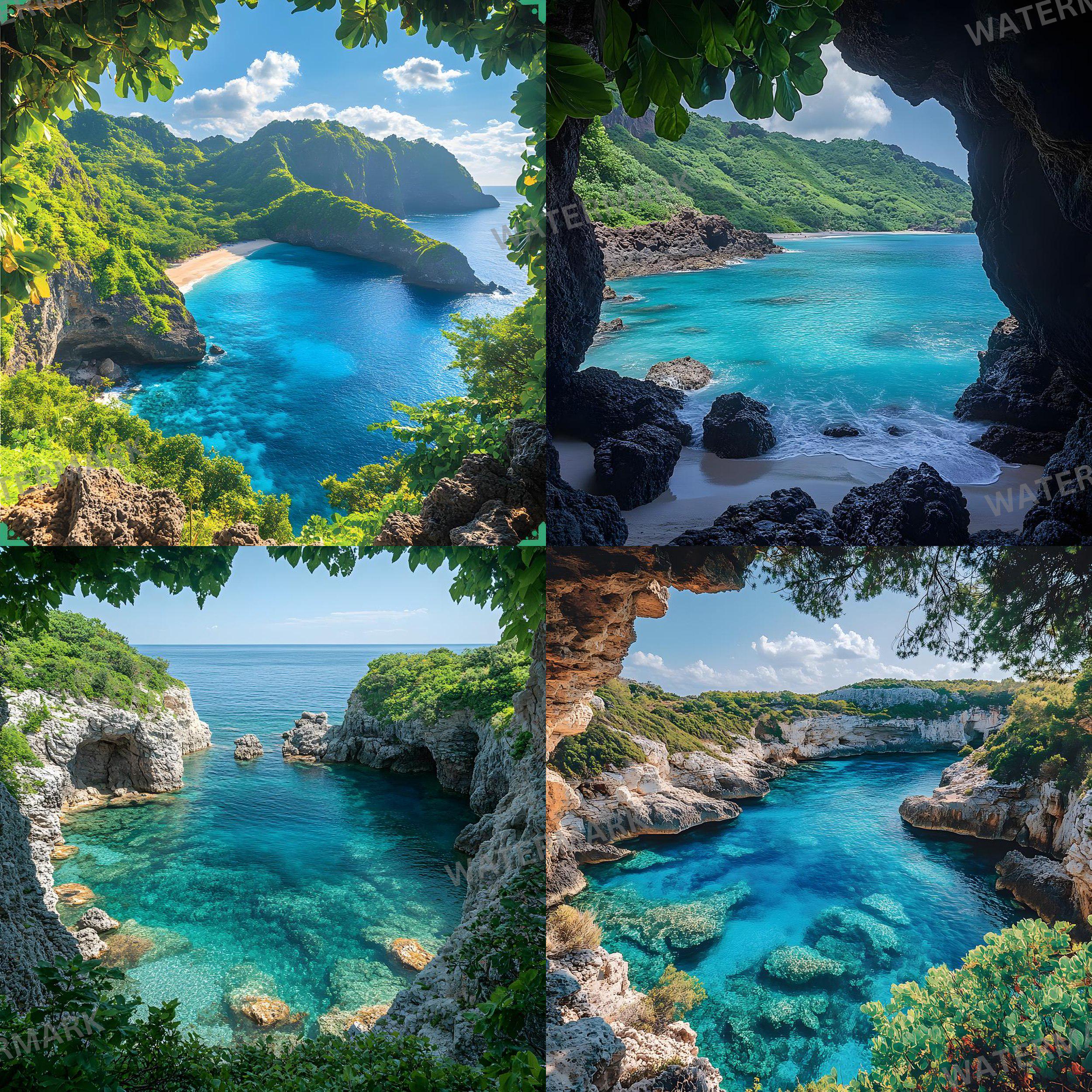 15 Hidden Cove Digital Backdrops for Photography, Fine Art Portrait ...