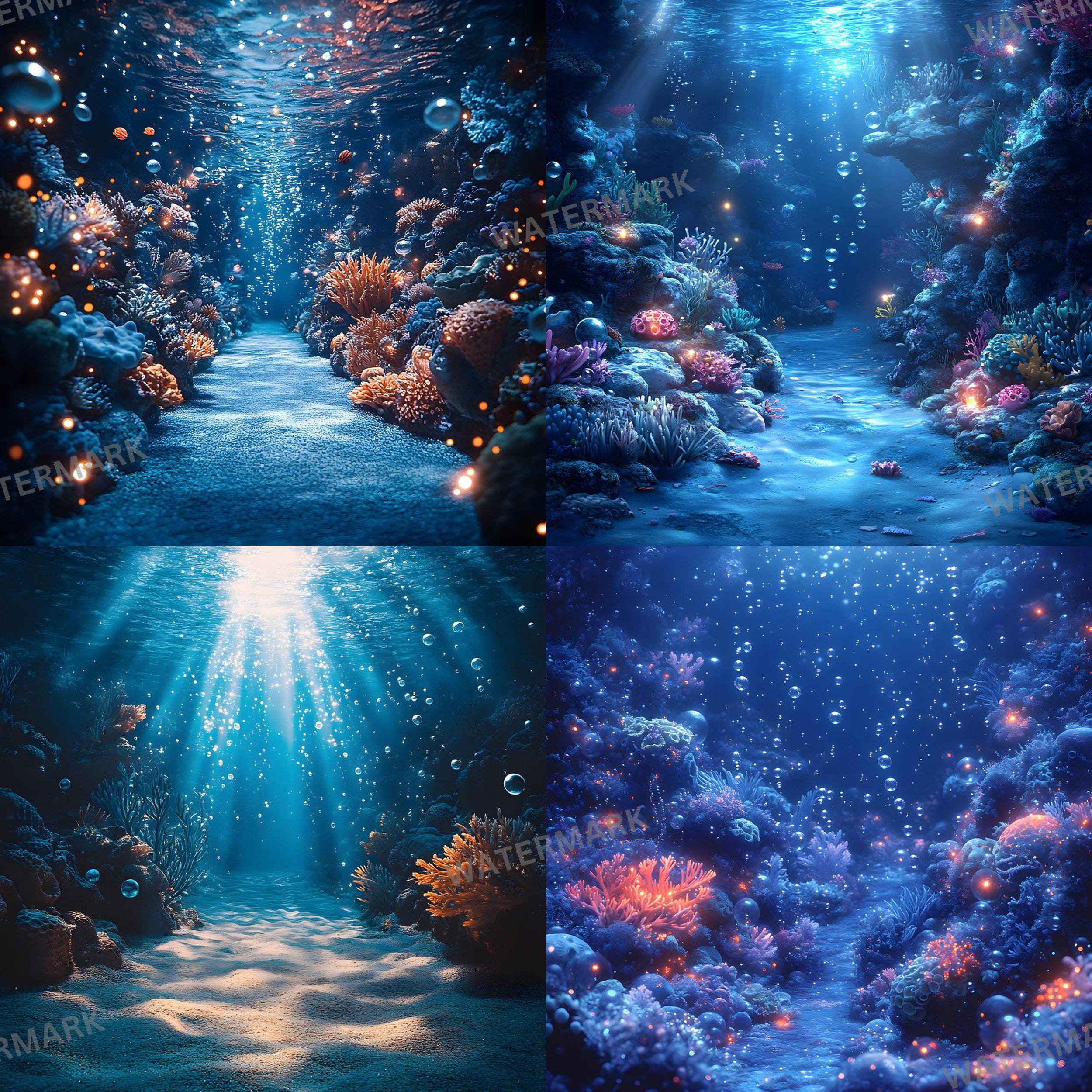 19 Underwater Mermaid Backdrops, Magical Ocean Scenes, Deep Sea ...