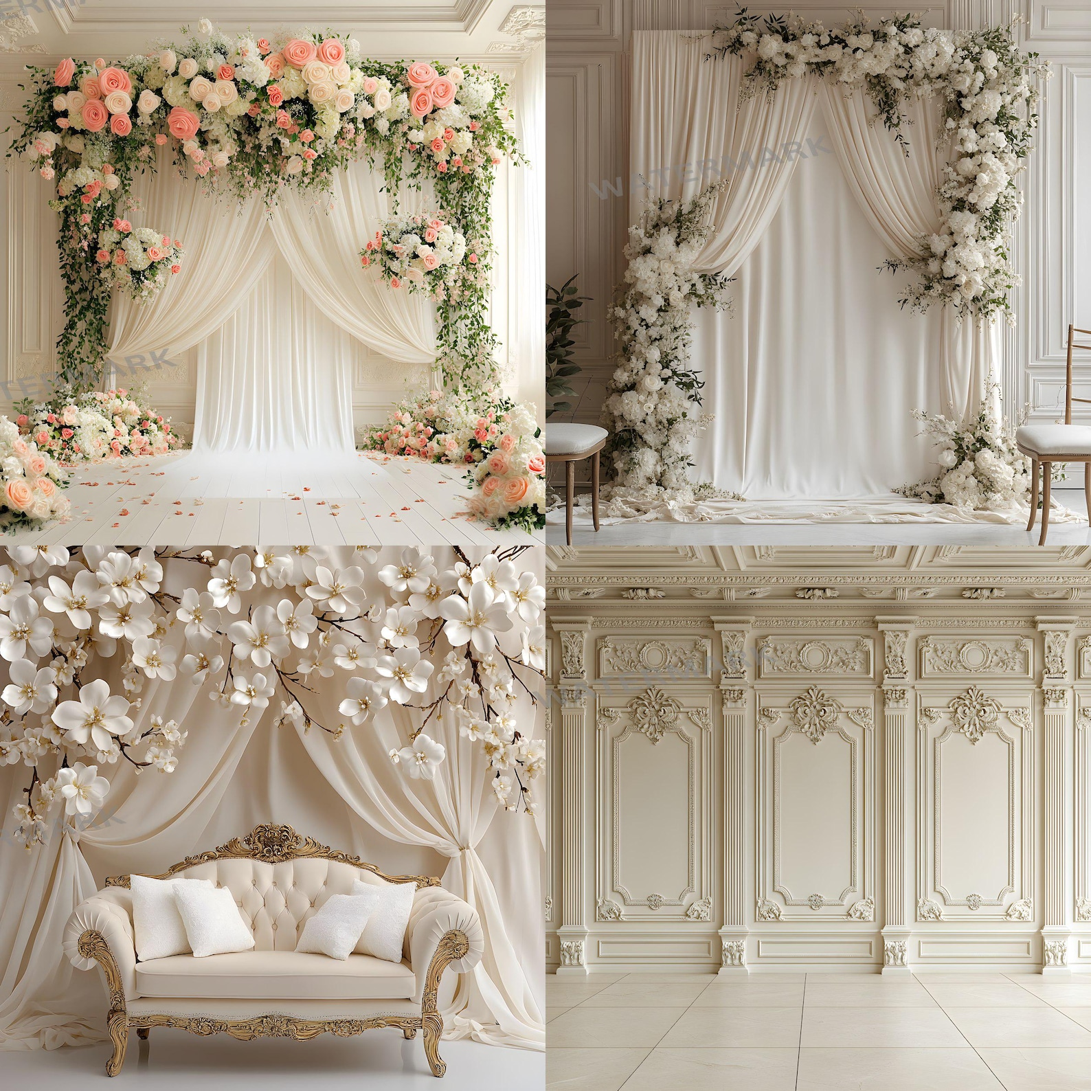 30 Elegant Wedding Arch Backdrops | Photoshop Photography (digital ...