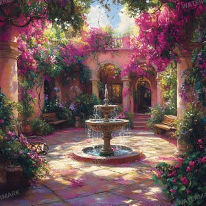 15 Magical Courtyard Backdrops - Digital Photography Backgrounds for ...