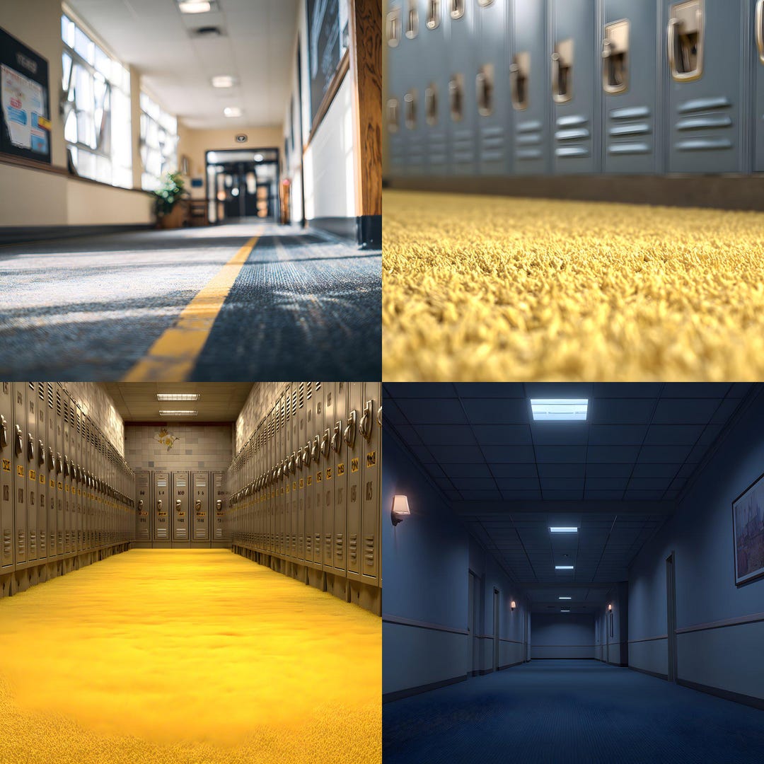 School Hallway Digital Backdrop, School Photography Background, School ...