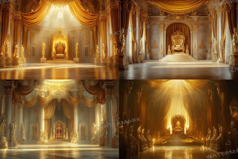 Royal Throne Room Backdrop: 35 Jpgs for Regal Portrait Photography ...