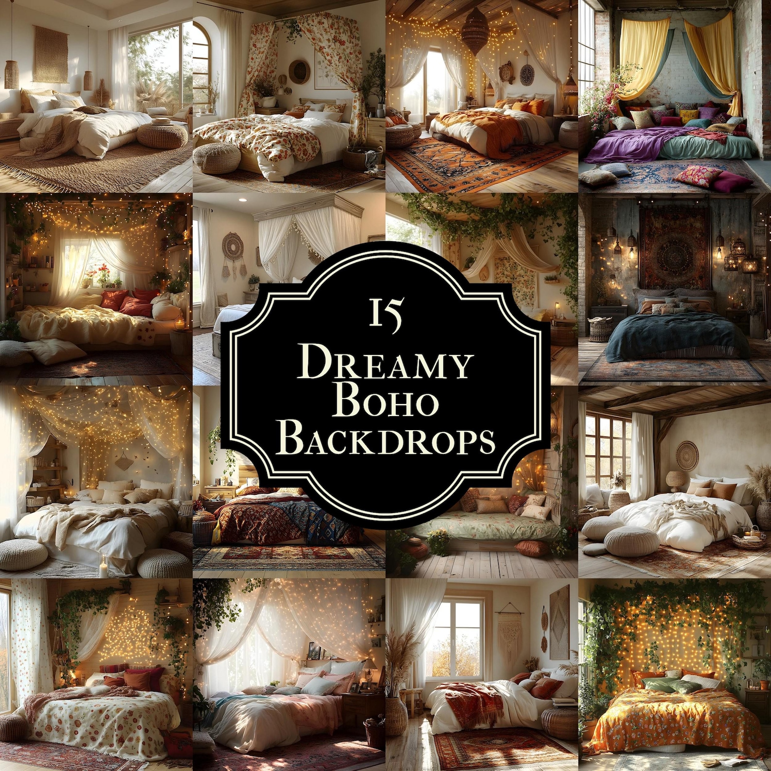 15 Dreamy Boho Backdrops - Cozy Backgrounds for Photography, Photoshop ...