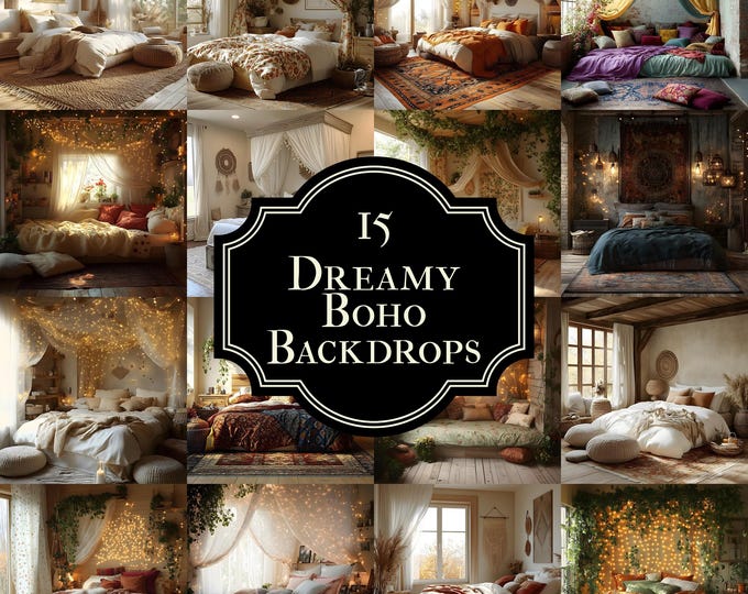 15 Rustic Boho Backdrops for Photoshop Composites, Master Overlays ...