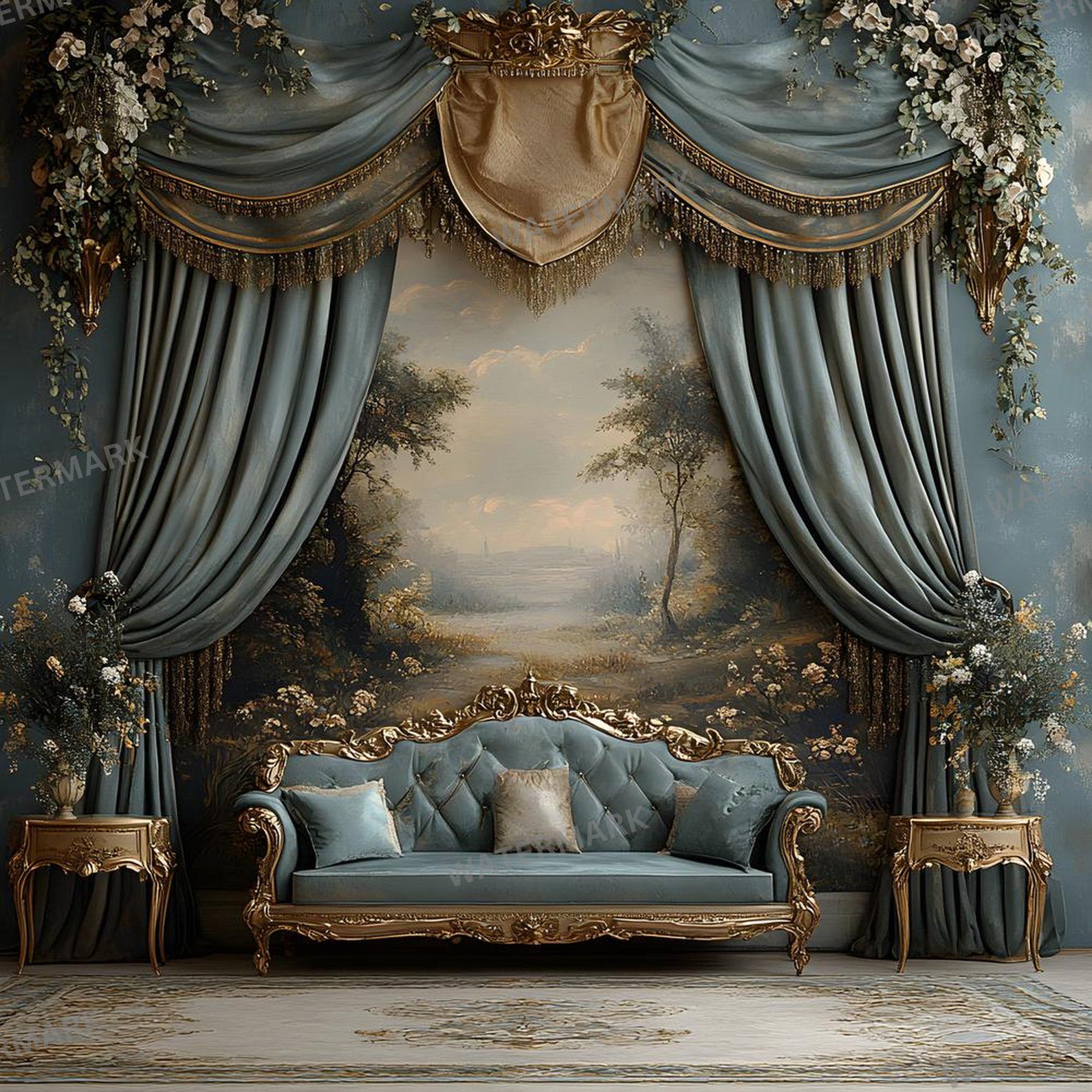 20 Royal Sitting Backdrops Regal Digital Backgrounds for Portraits ...