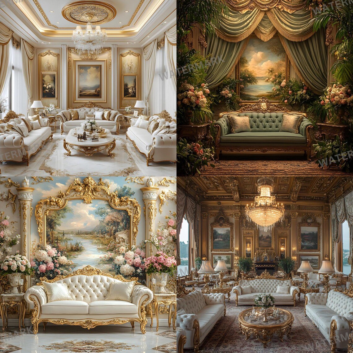 20 Royal Sitting Backdrops Regal Digital Backgrounds for Portraits ...