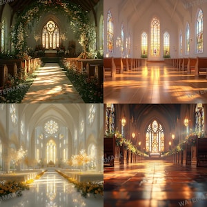 Elegant Church Wedding Backdrops | Virtual Event Photography ...