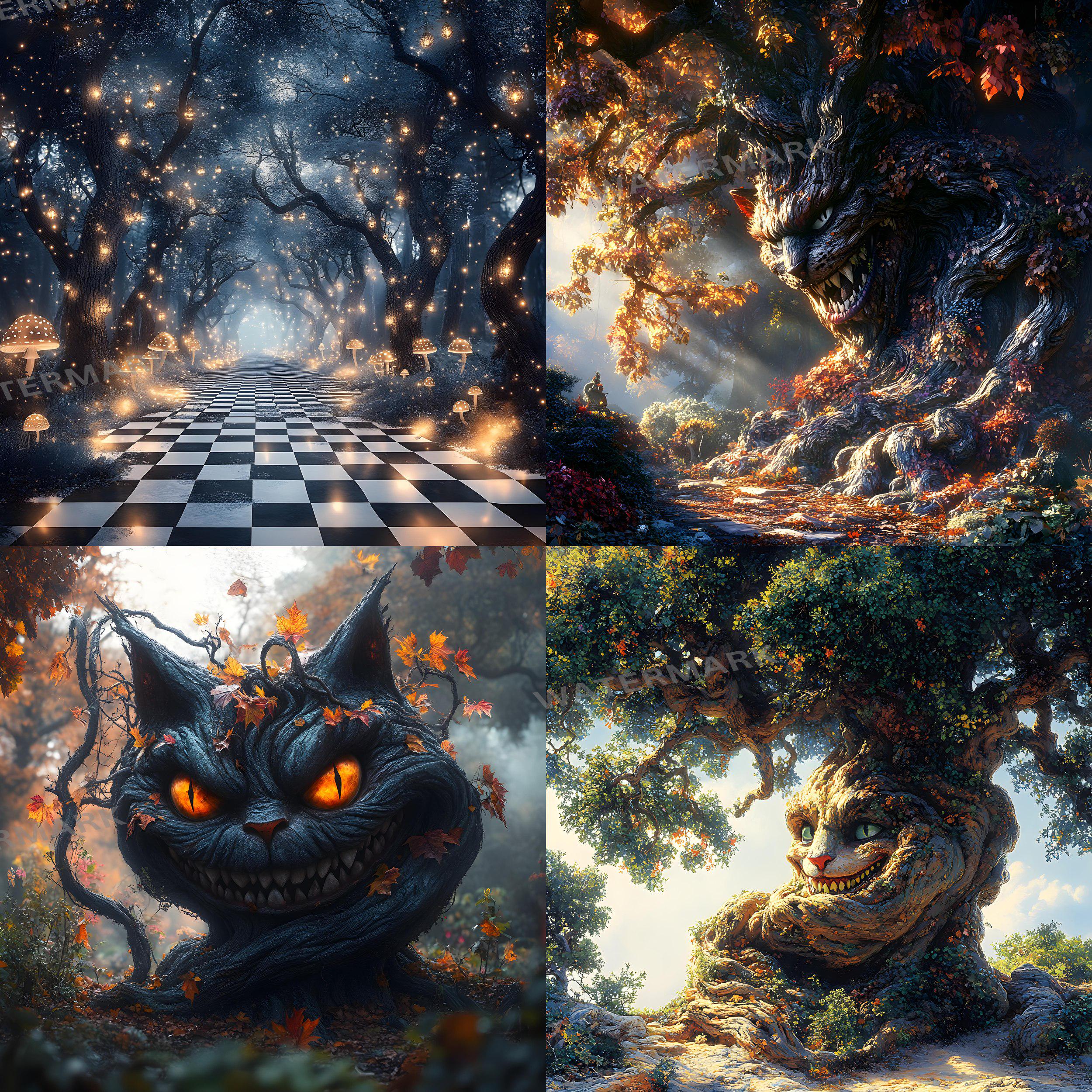 Alice in Wonderland Digital Backdrops | Fantasy Story Scenes (JPG) - Etsy