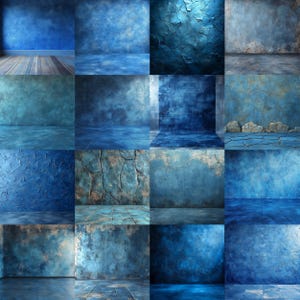 Blue Texture Photography Backdrops – Rustic Vintage Portrait ...