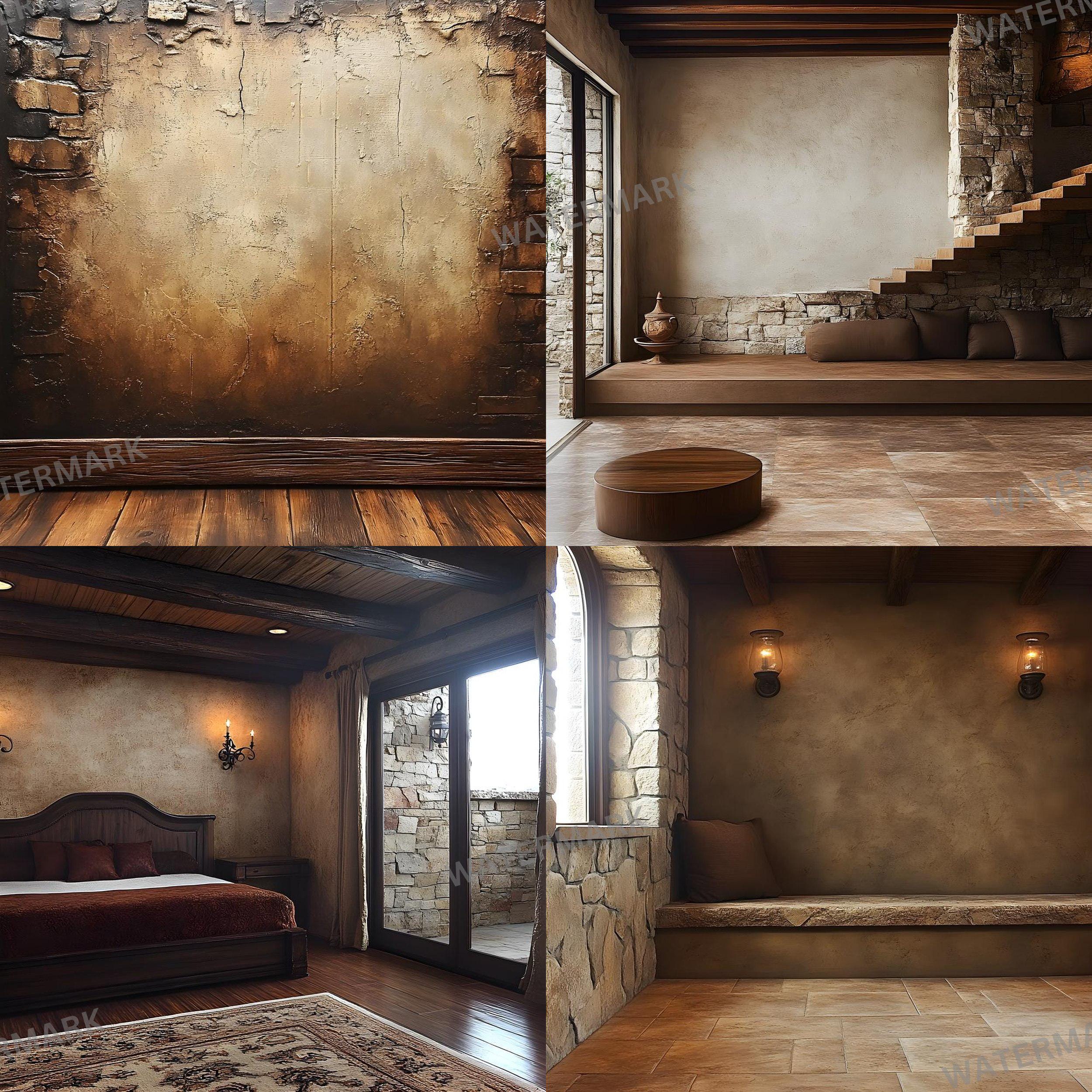 50 Vintage Brown Backdrops - Rustic Digital Backgrounds - Fine Art ...