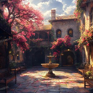 15 Magical Courtyard Backdrops - Digital Photography Backgrounds for ...