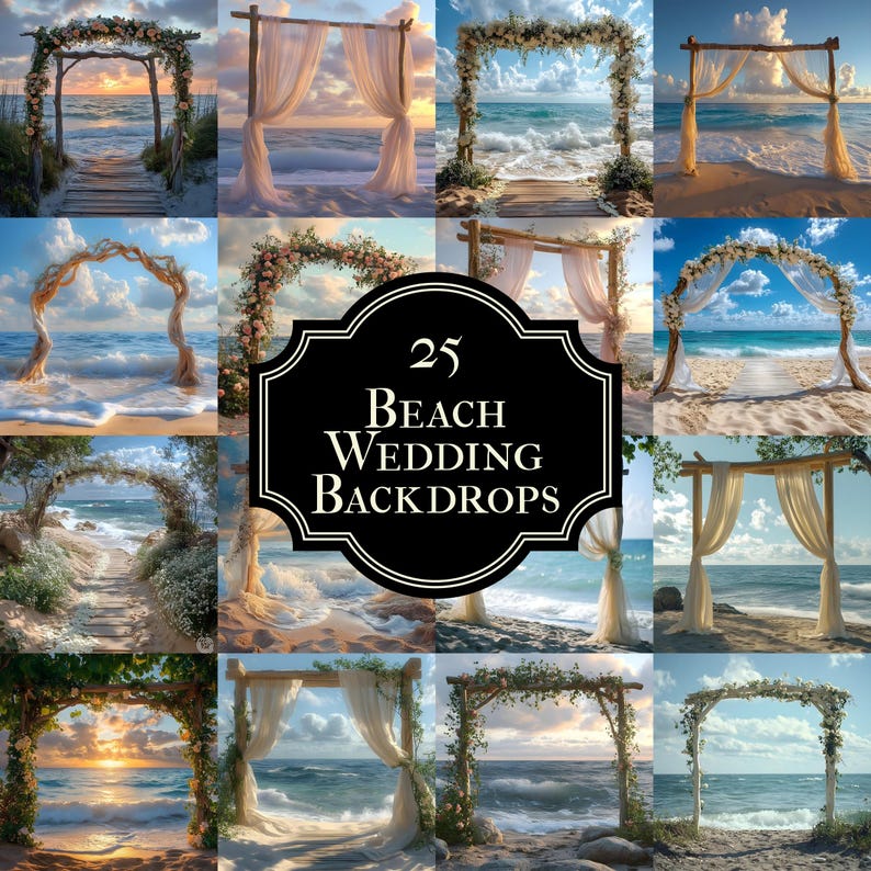 25 Stunning Beach Wedding Backdrops | Ocean-themed Ceremony Arches for ...