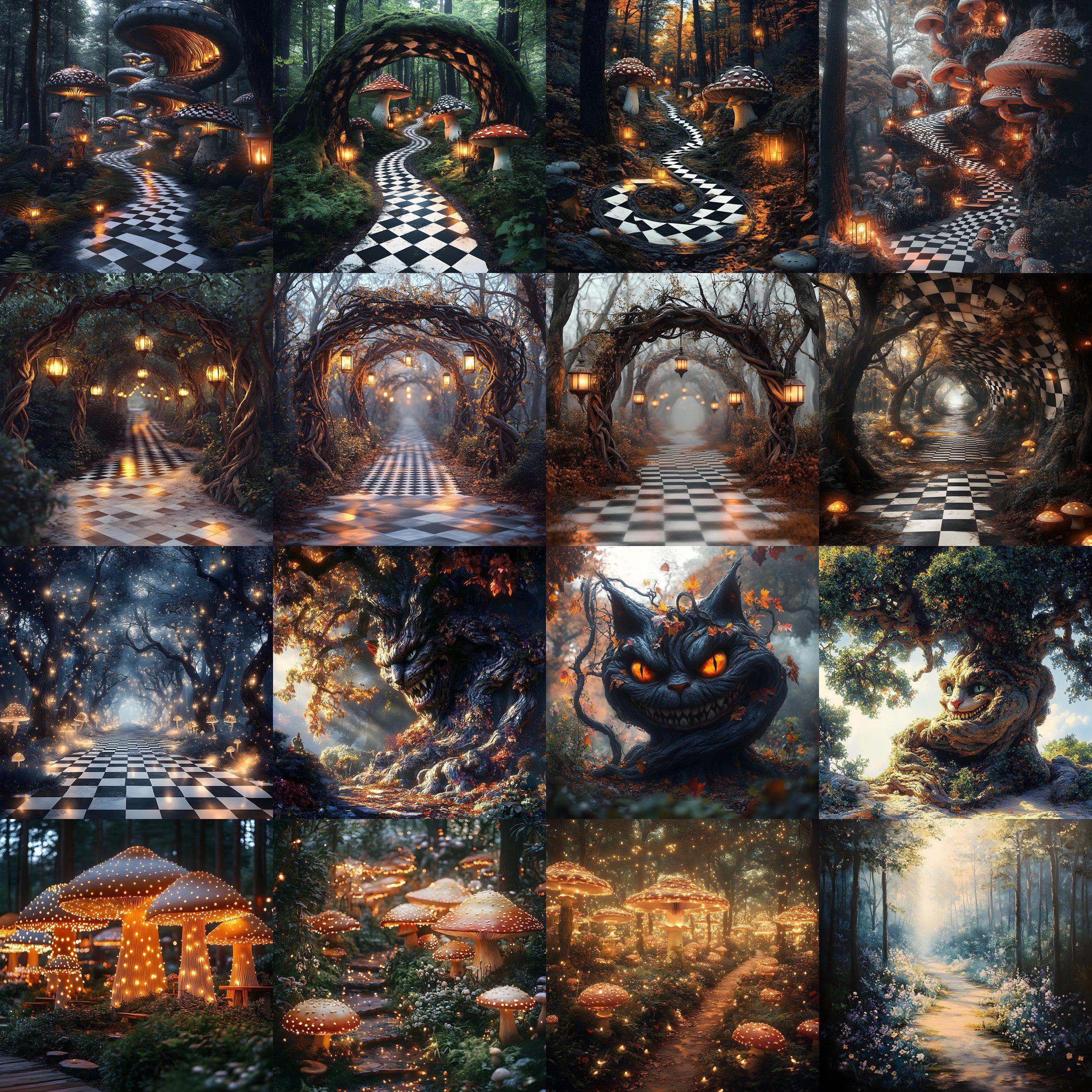 Alice in Wonderland Digital Backdrops | Fantasy Story Scenes (JPG) - Etsy