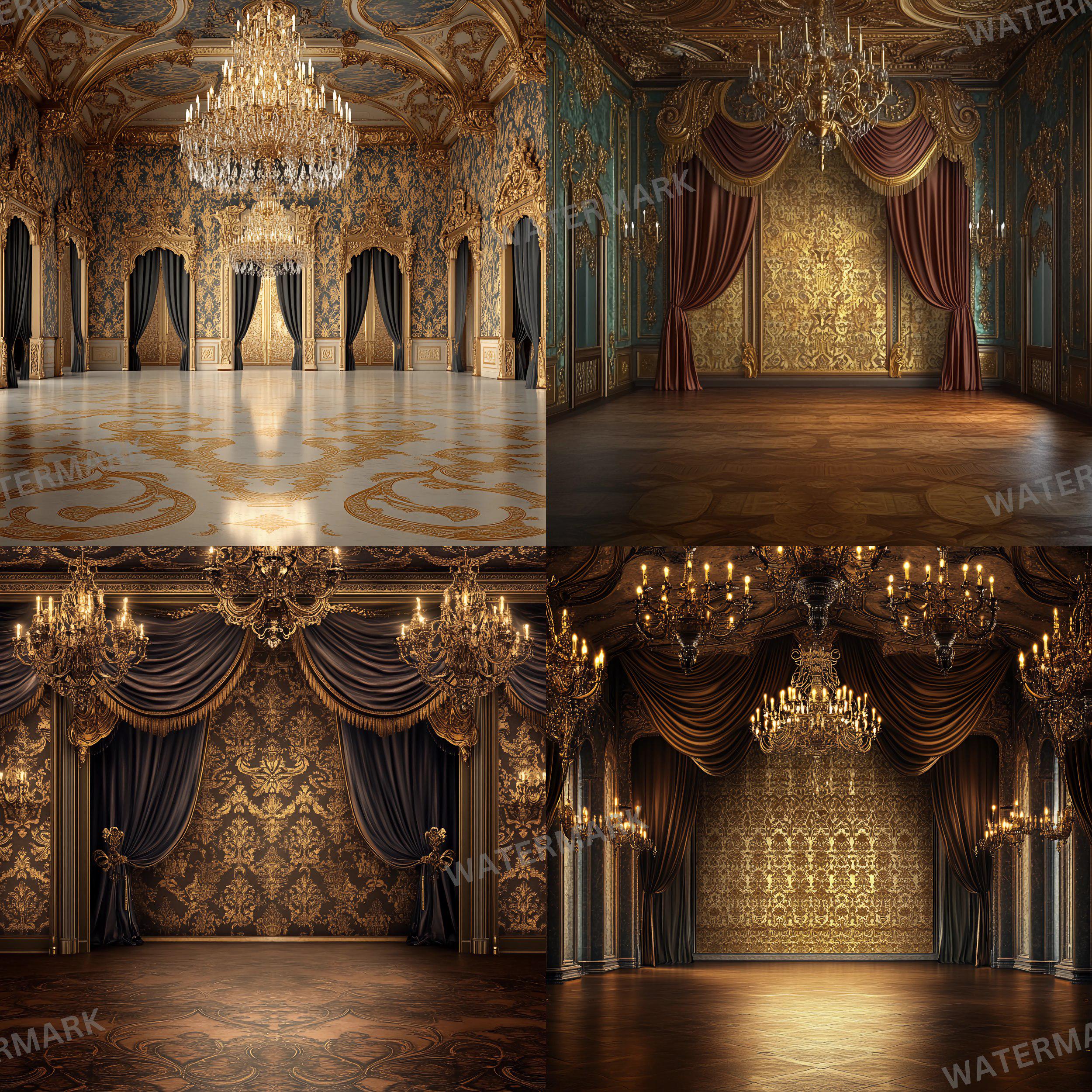 Baroque Stage Backdrops | Ballroom, Throne Room Scenes (digital ...