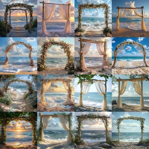 25 Stunning Beach Wedding Backdrops | Ocean-themed Ceremony Arches for ...