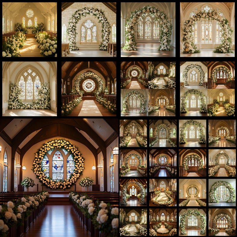 Chapel Photography Backdrop, Church Wedding Background, Religious ...