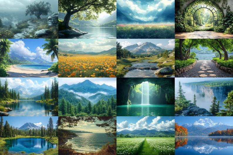 Nature Photography Backdrops – 100 Landscape Digital Backgrounds ...