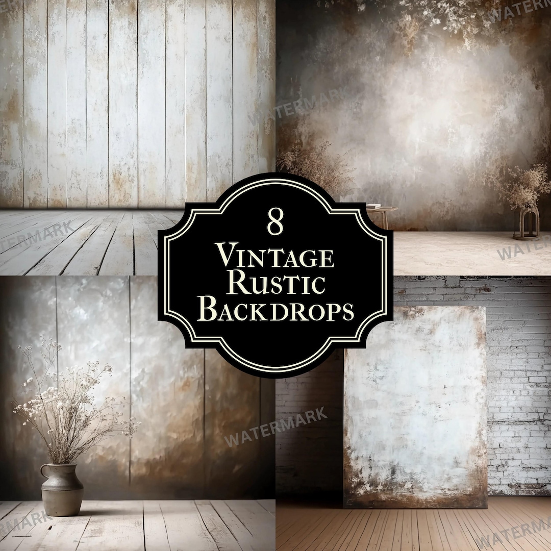Vintage Rustic Backdrops - Photography Backdrops for Portraits, Product ...