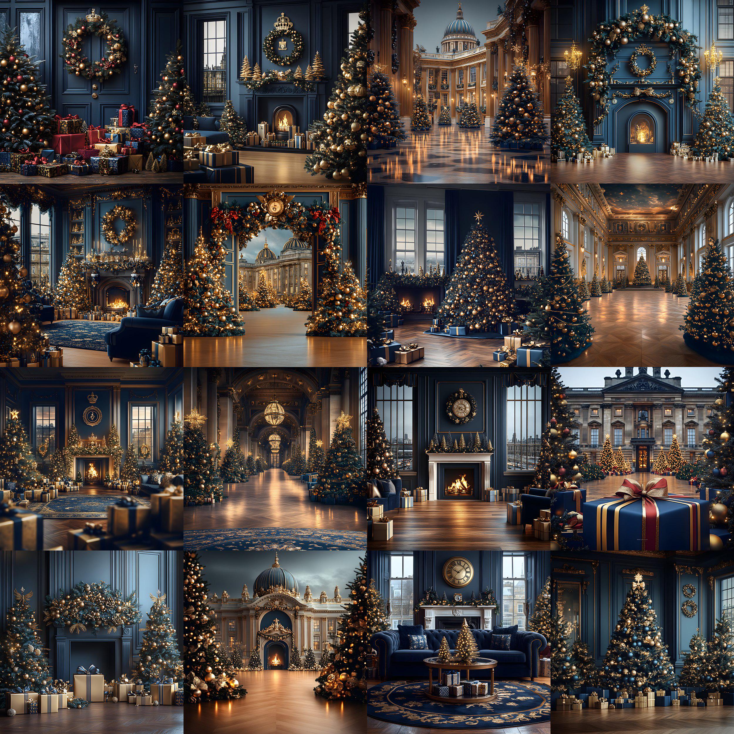 60 Christmas Backdrops | Digital Holiday Backgrounds | Festive Xmas ...