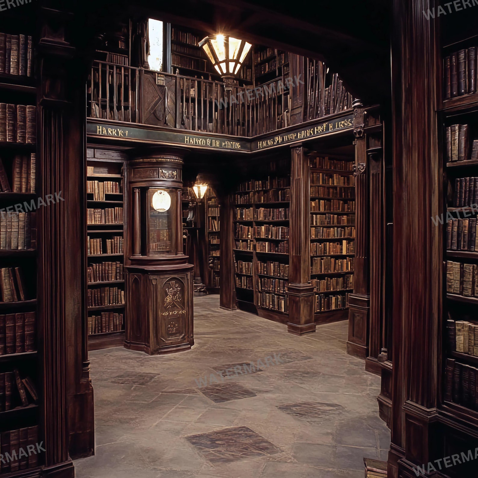Wizard School Library 7 Photography Backdrops - Magical, Vintage ...