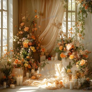 15 Intimate Wedding Backdrops - Romantic Digital Backgrounds for ...