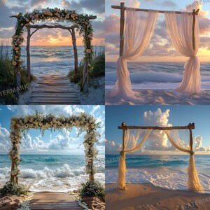 25 Stunning Beach Wedding Backdrops | Ocean-themed Ceremony Arches for ...