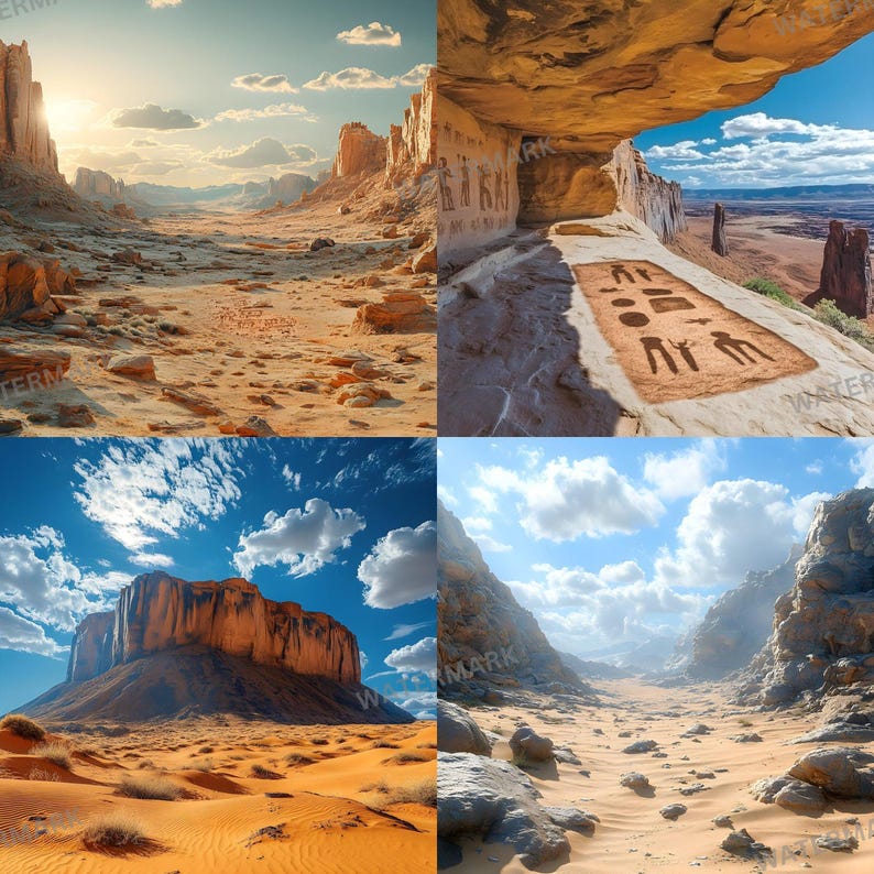 15 Ancient Rock Photography Backdrops – Desert Canyon Overlays (JPG) - Etsy