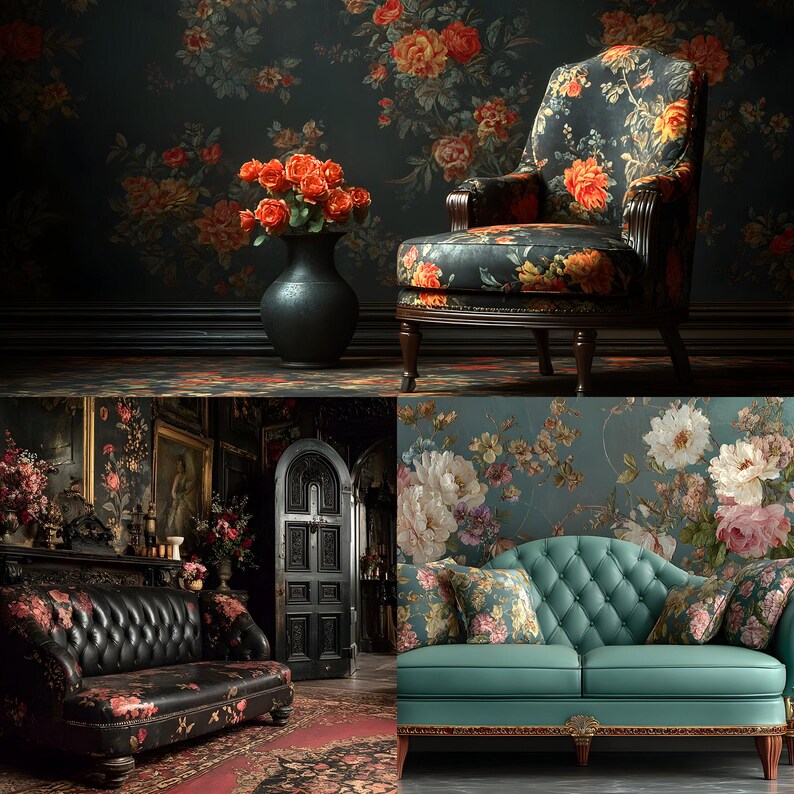 Victorian Living Photography Backdrop for Photographers, Digital ...