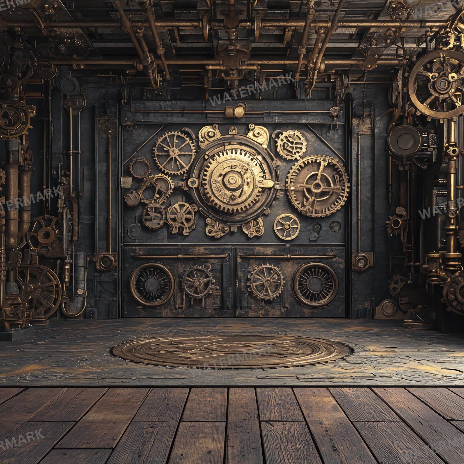 9 Steampunk Backdrops - Vintage Industrial Photography Backgrounds ...