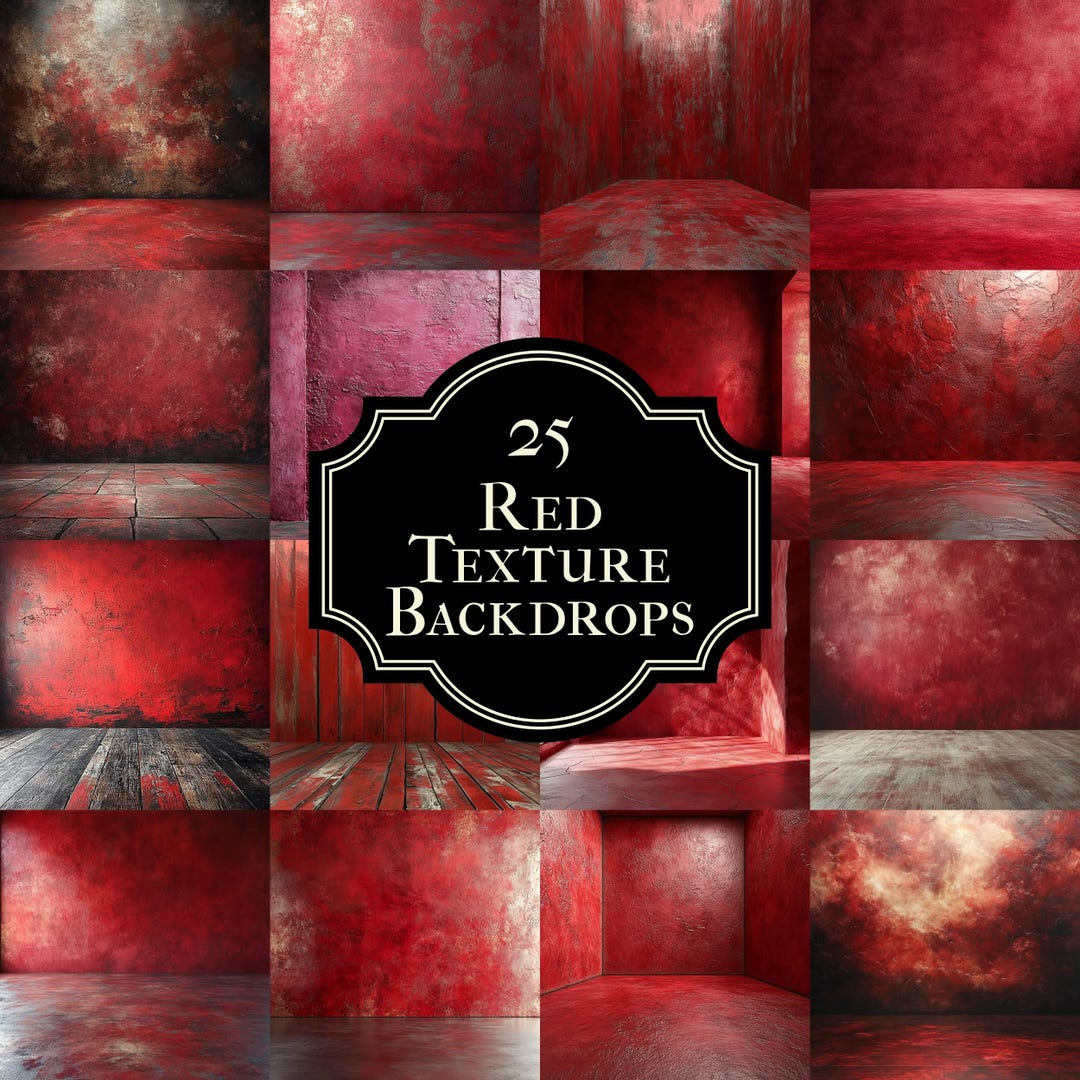 Red Texture Photography Backdrops – Portrait & Maternity Overlays (JPG ...