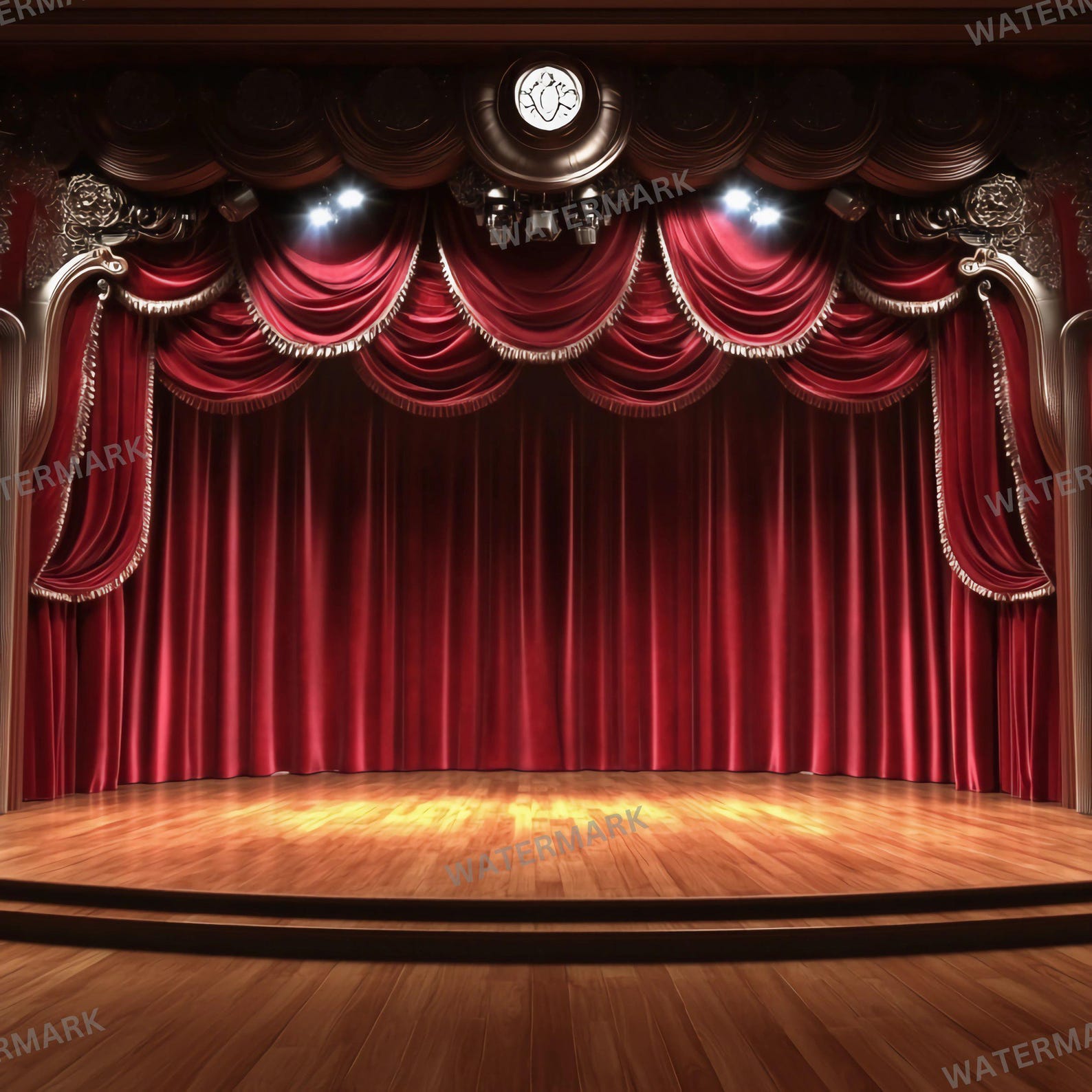 Theater Stage Backdrops - 11 Curtain Backgrounds - Perfect for ...