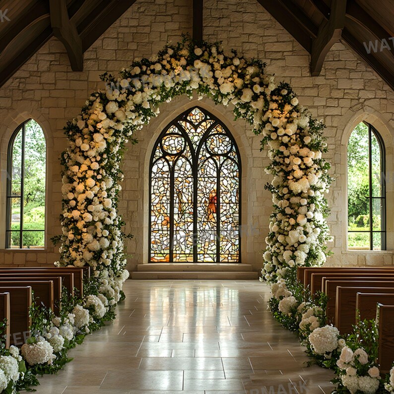 Chapel Photography Backdrop, Church Wedding Background, Religious ...