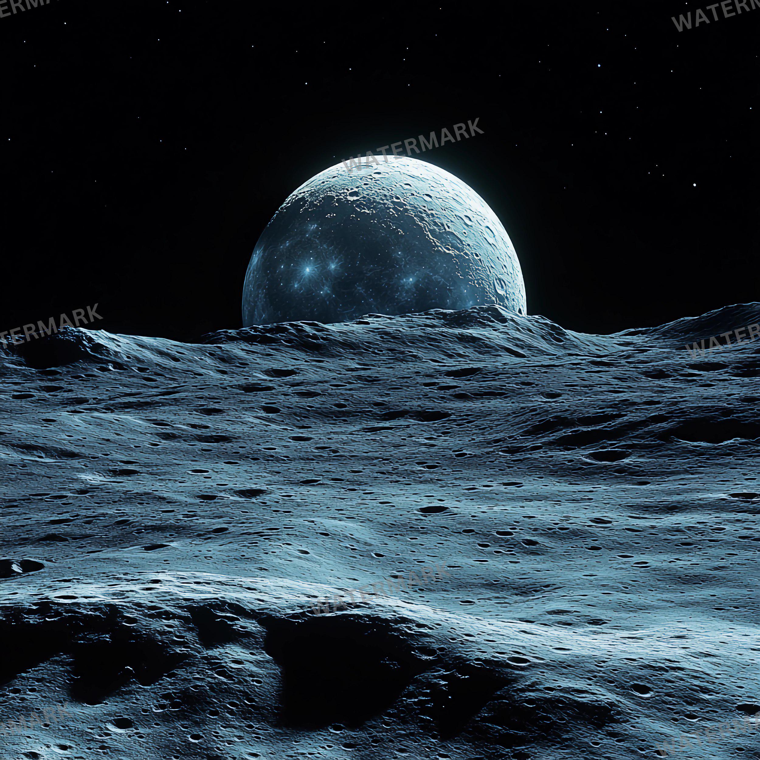 7 Moon Landing Backdrops for Photoshop Composites & Digital Overlays ...