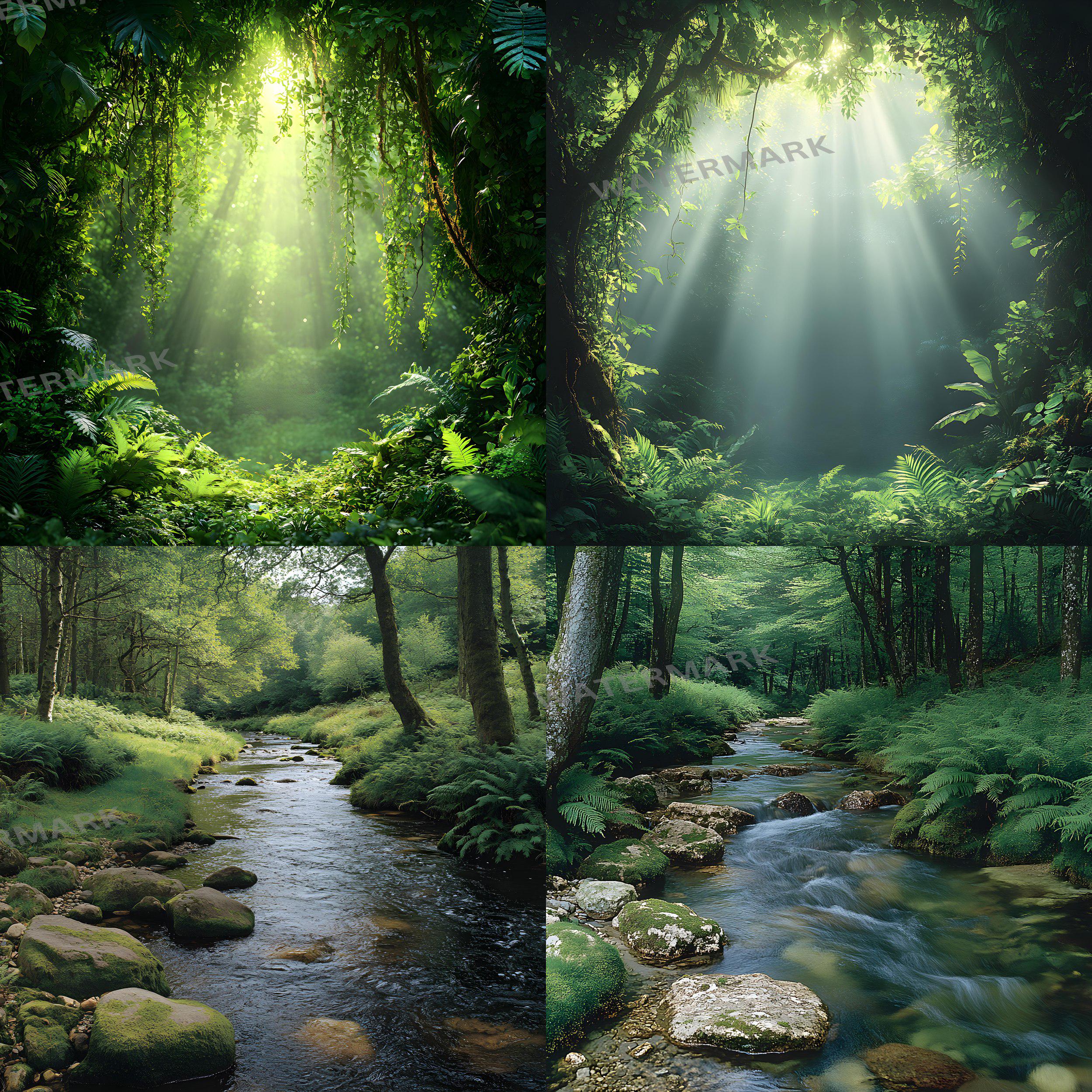 20 Forest Backdrops | Misty Woodland Digital Backgrounds | Enchanted ...
