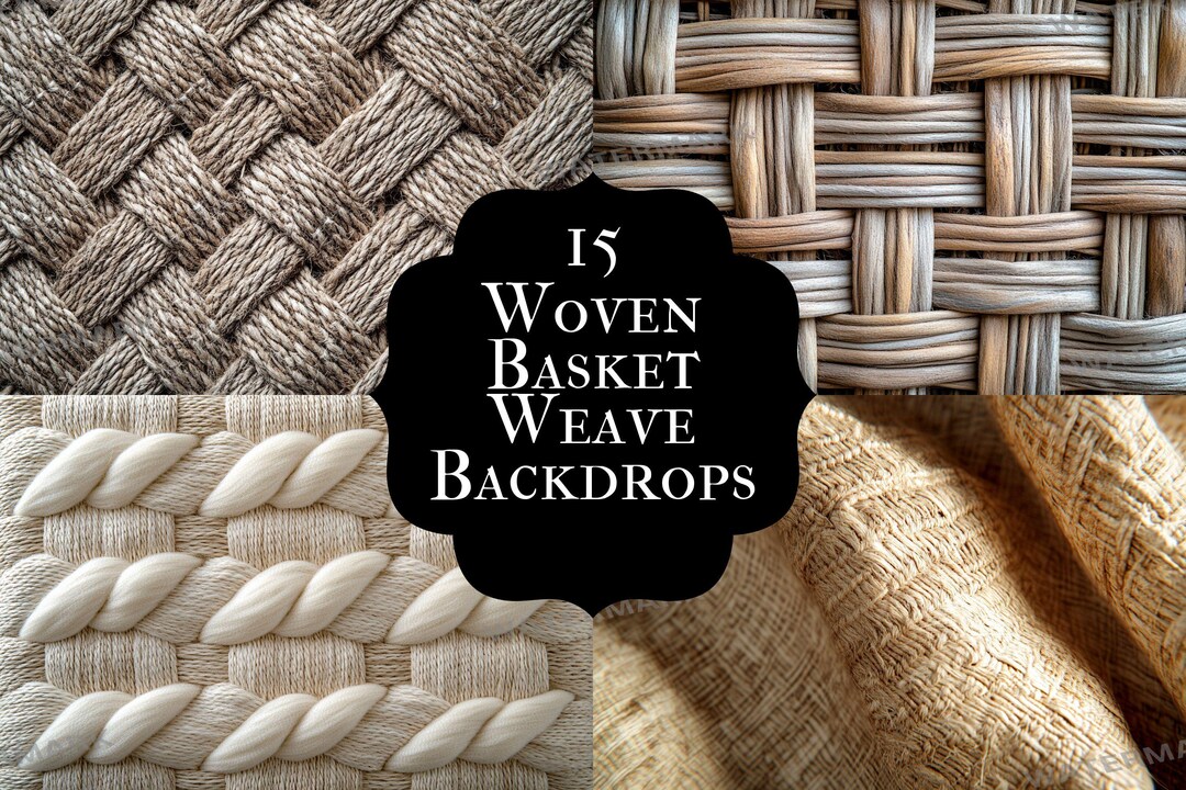 Woven Basket Texture Backdrops: Rustic Photography Props (15 Jpgs) - Etsy