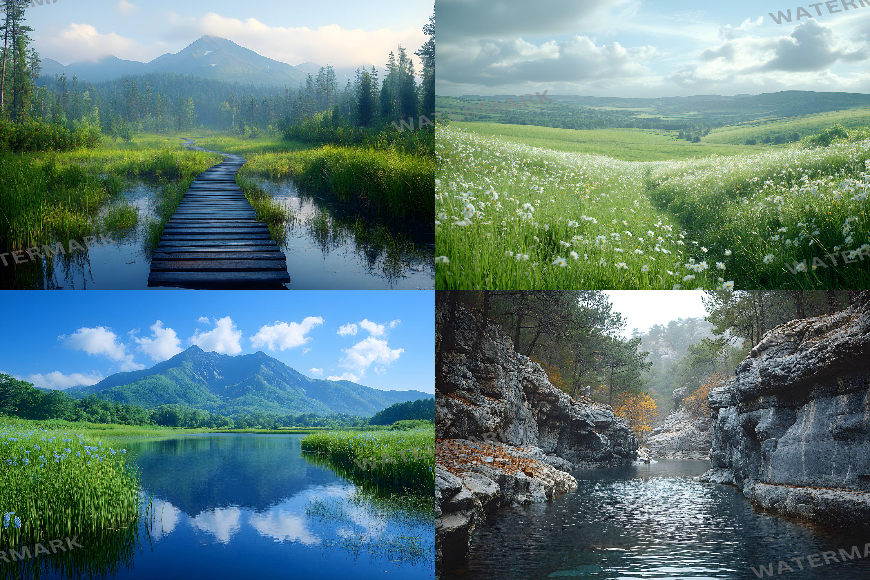 100 Natural Landscape Backdrops | Sunset Lake Digital Backgrounds ...