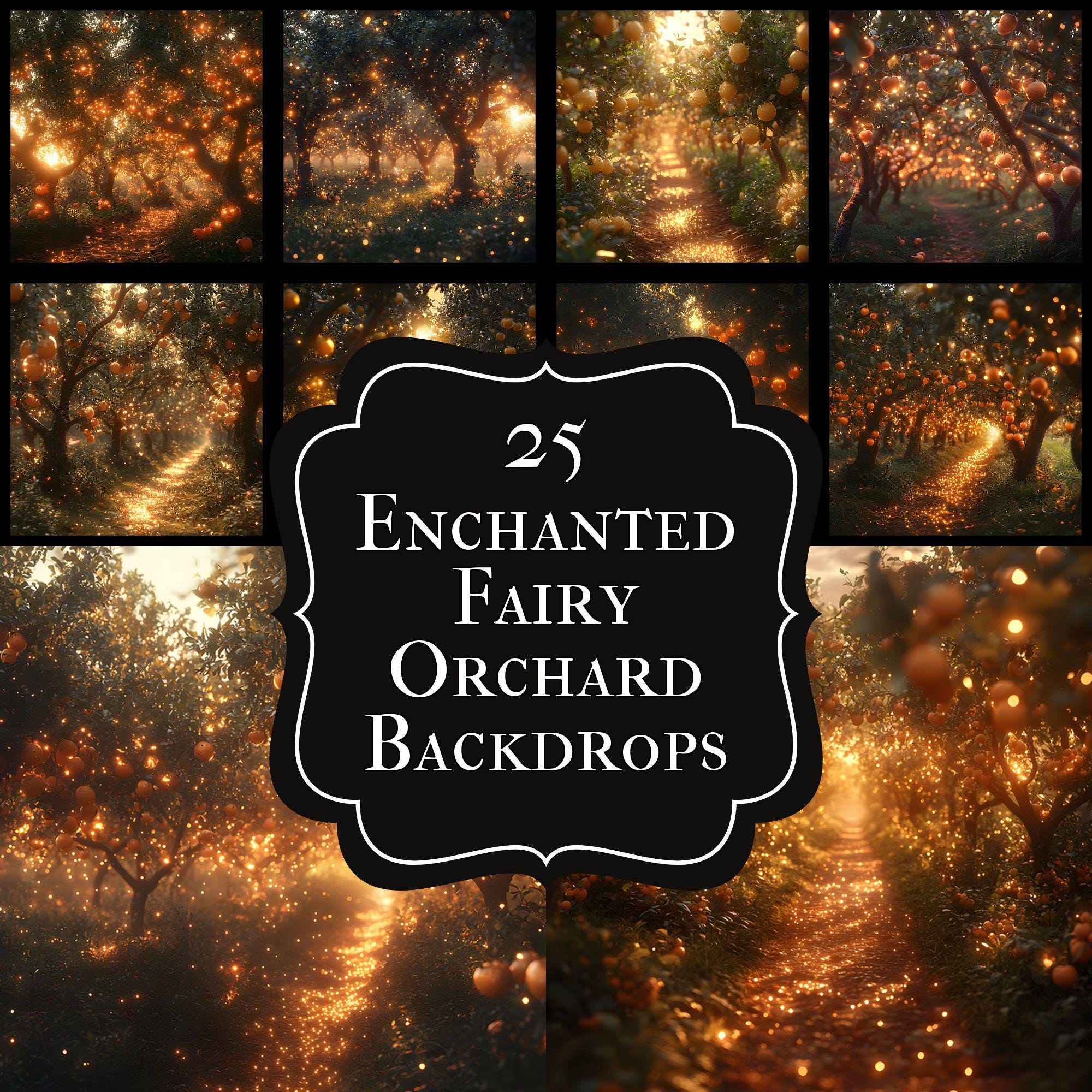 Enchanted Fairy Orchard Digital Backdrop, Magical Photography ...